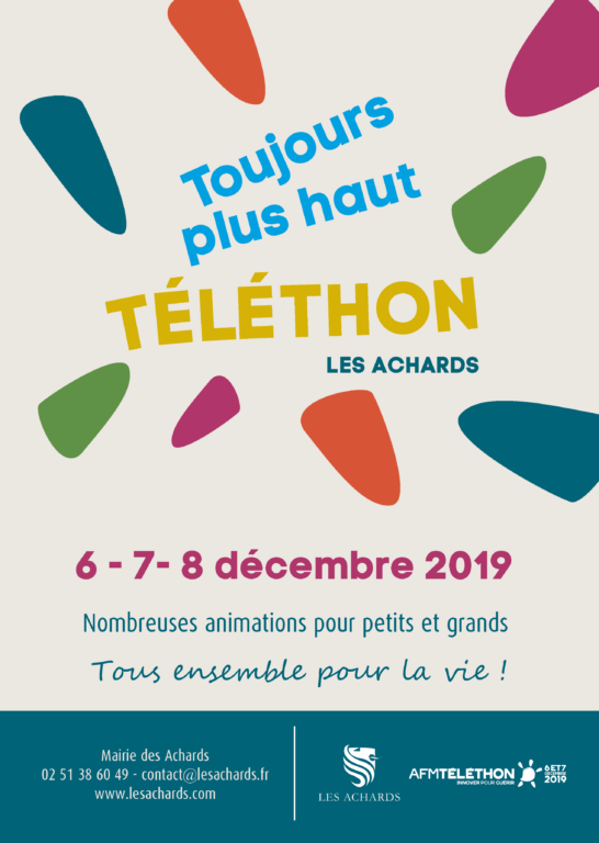 affiche téléthon 2019